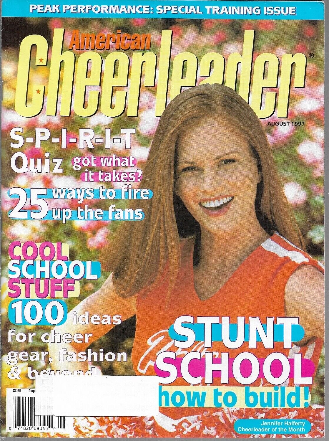 American Cheerleader August 1997 25 Ways To Fire Up The Fans M