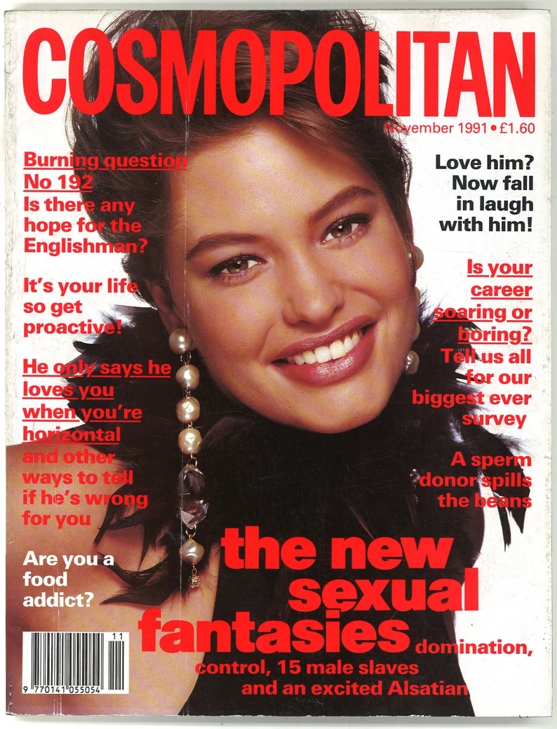 Cosmopolitan Uk November 1991 Magazine Cosmo Nov 1991
