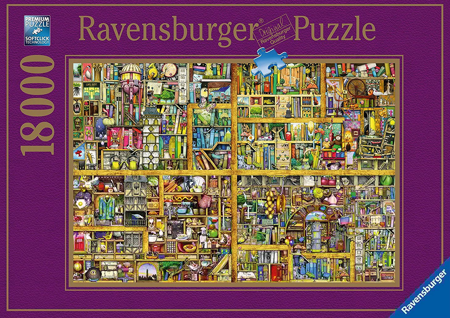 Ravensburger Jigsaw Puzzle Magical Bookcase Puzzel Item 178254 ravensburger-jigsaw-puzzle-magical-bookcase-puzzel-item-178254